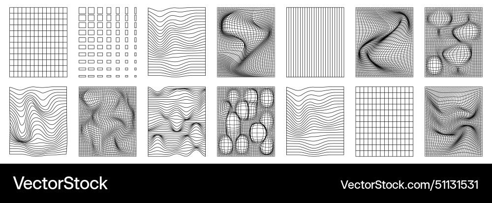 Geometric Wireframe Backgrounds Royalty Free Vector Image