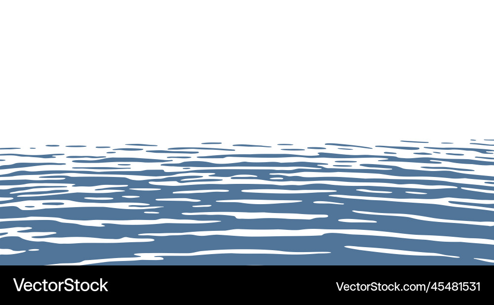 Ocean ripples background with still water Vector Image