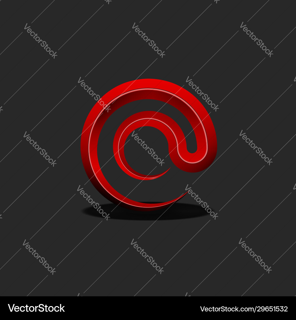 Calligraphic monogram at sign a rate logo Vector Image