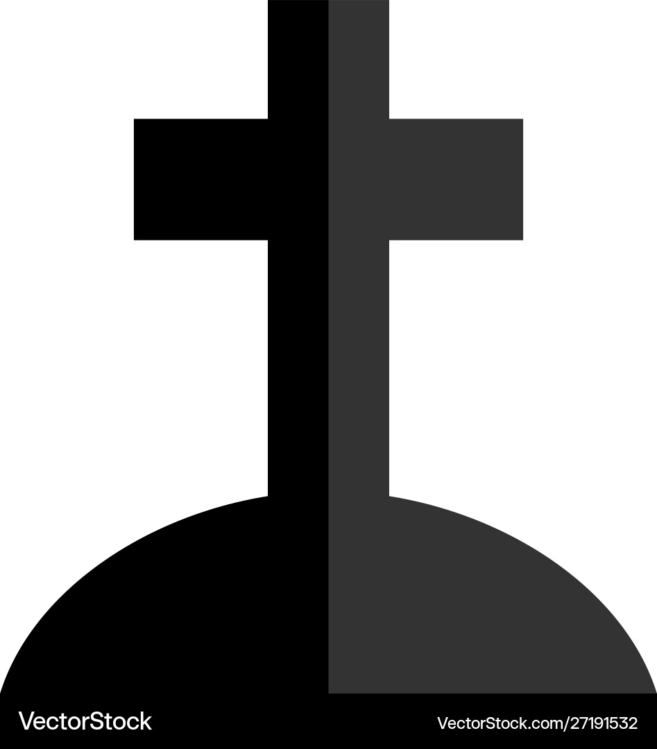 Cemetery Cross Icon Royalty Free Vector Image - VectorStock