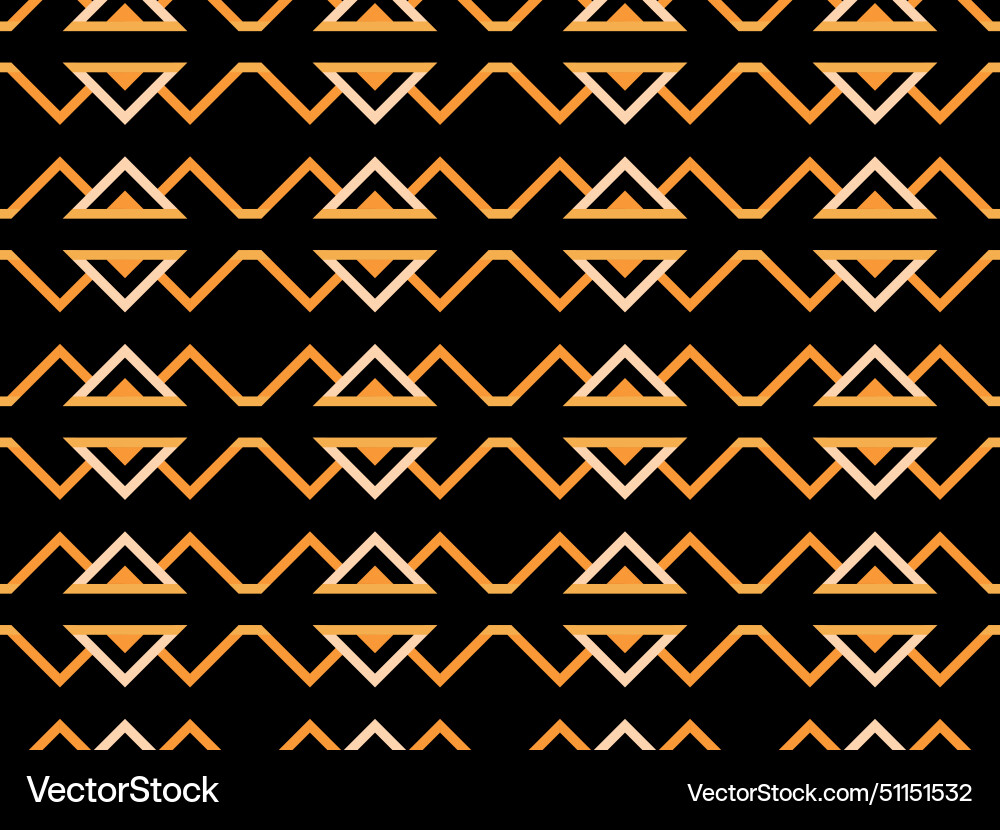 Geometric seamless pattern in line art style Vector Image