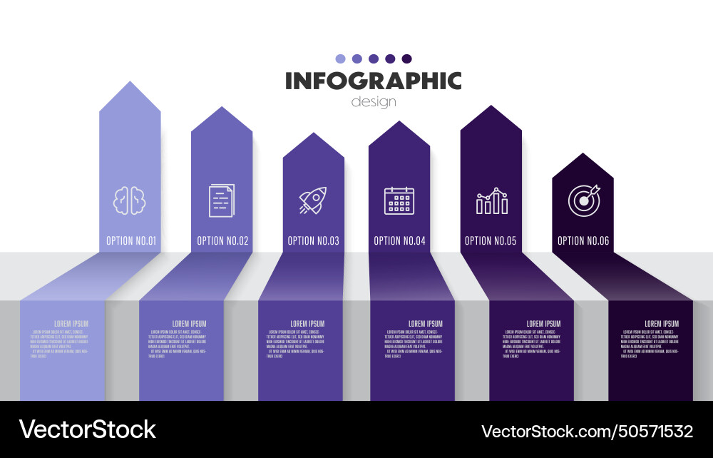 Infographics template for diagrams graphs Vector Image