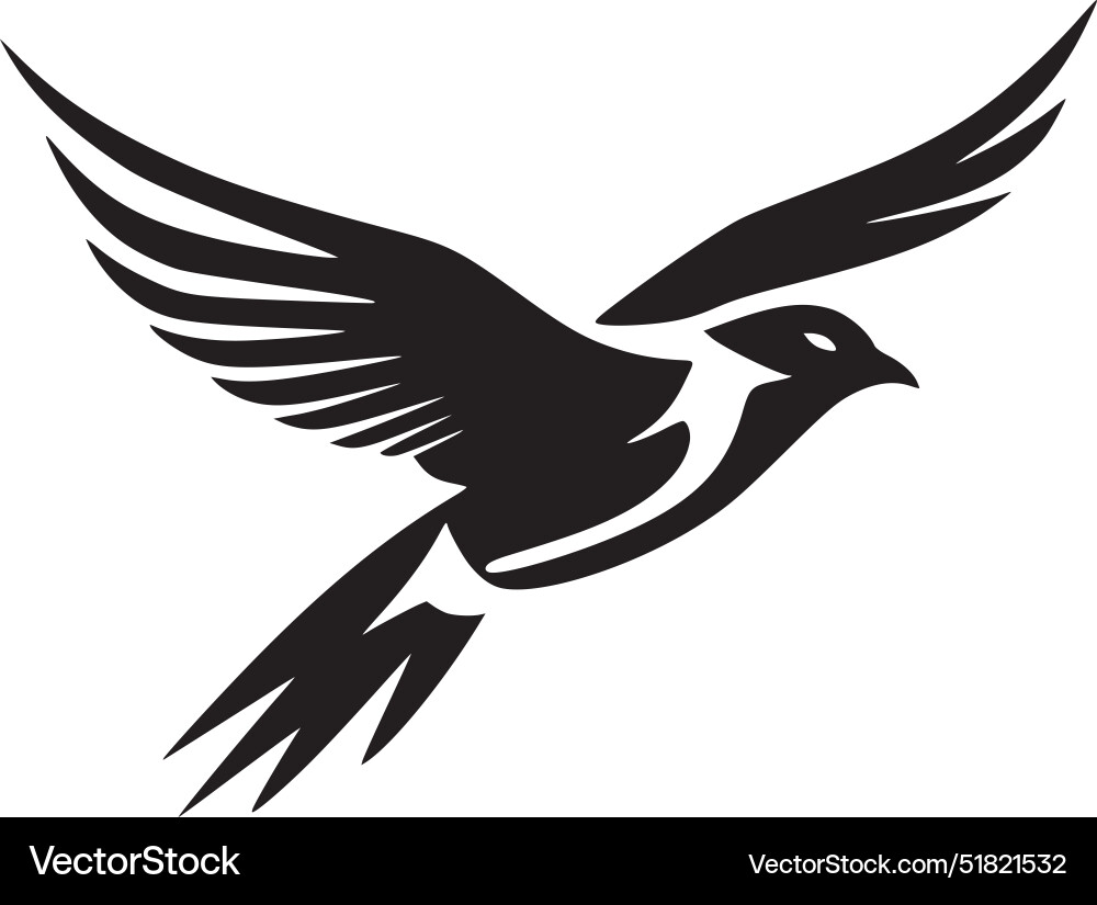 Petrel - black and white isolated icon Royalty Free Vector