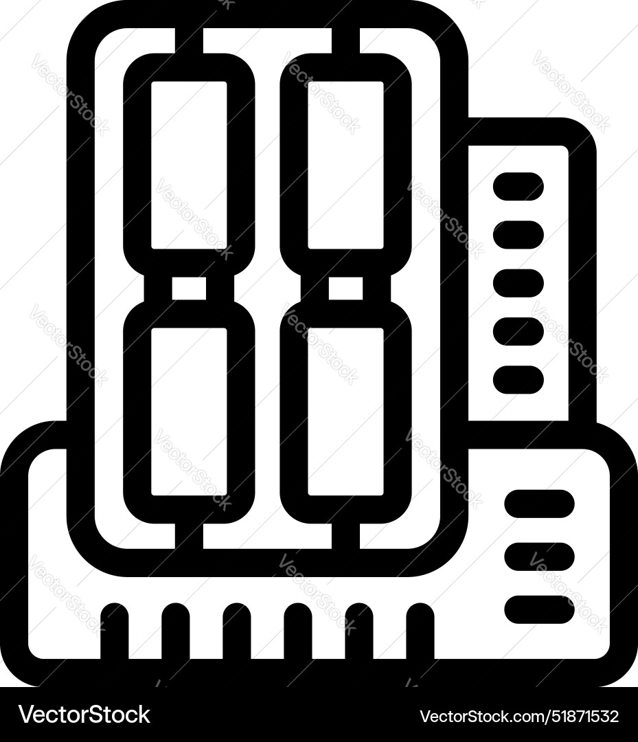 Water treatment system filtering and purifying Vector Image