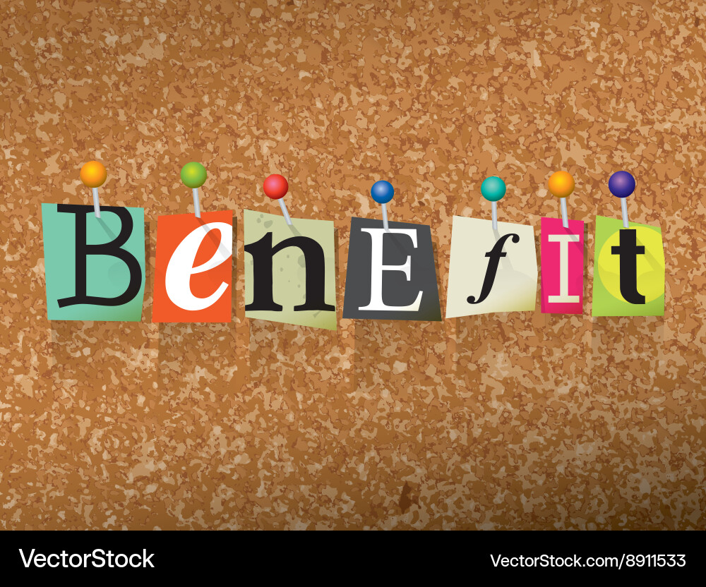 Concept of Benefit Royalty Free Vector Image - VectorStock