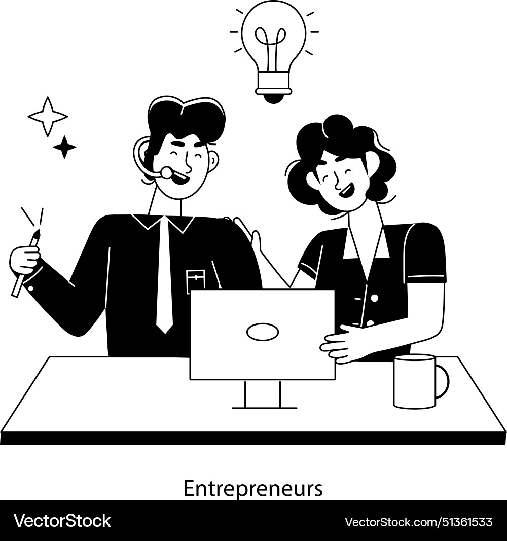 Entrepreneurs Royalty Free Vector Image - VectorStock