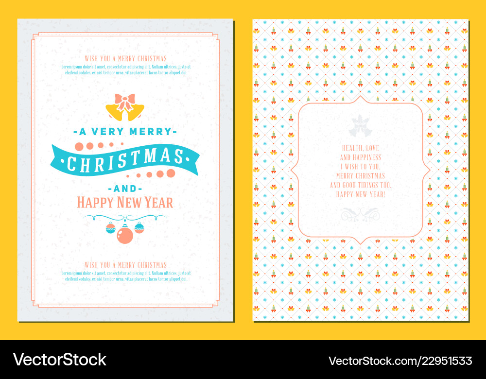 Merry christmas greeting card template Royalty Free Vector