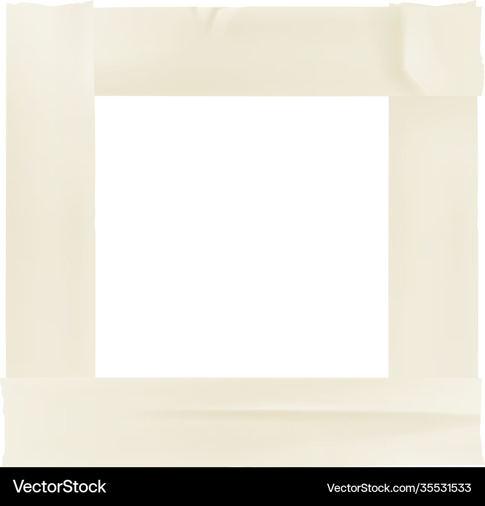 Sticky tape realistic circle Royalty Free Vector Image