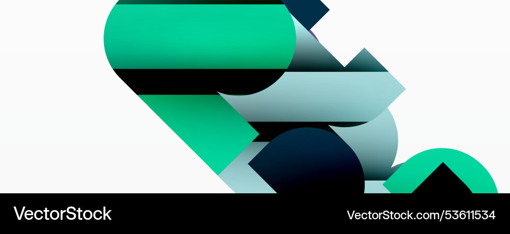 Abstract background colorful geometric curve Vector Image