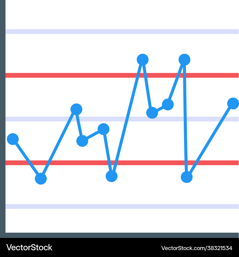 Control chart Royalty Free Vector Image - VectorStock