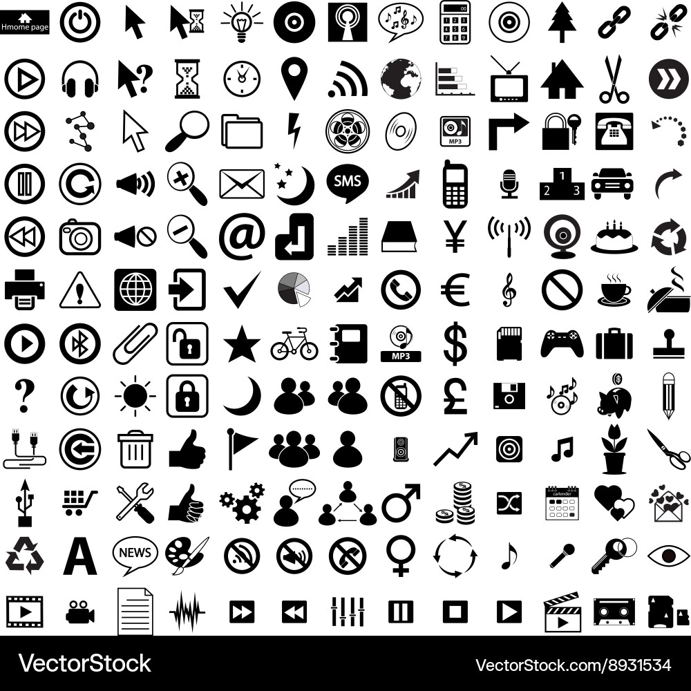 Internet icon set Royalty Free Vector Image - VectorStock