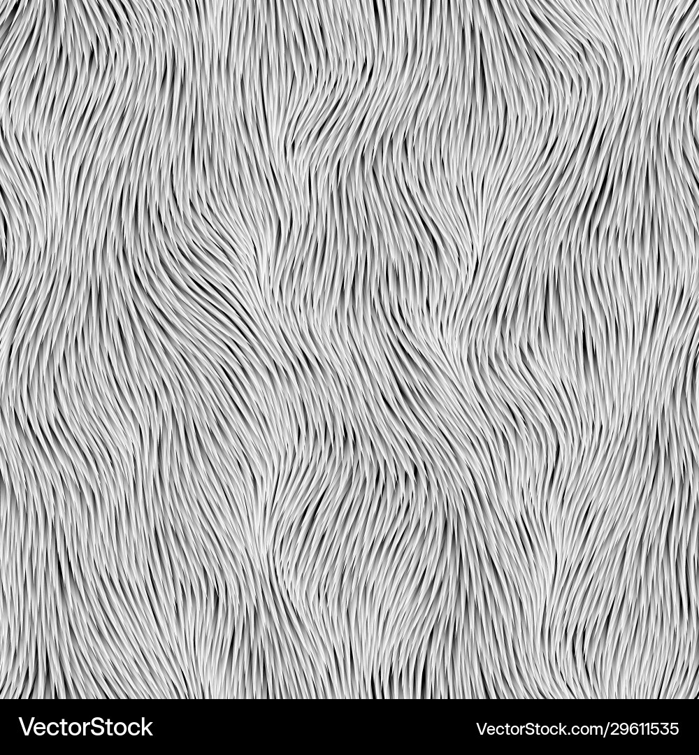 Abstract gray fur pattern seamless Royalty Free Vector Image