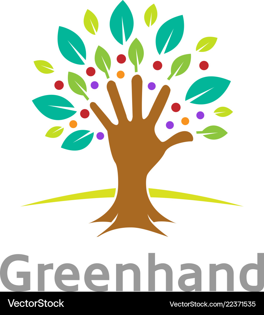 Hand Tree Logo Hand Tree Vector Images | Depositphotos