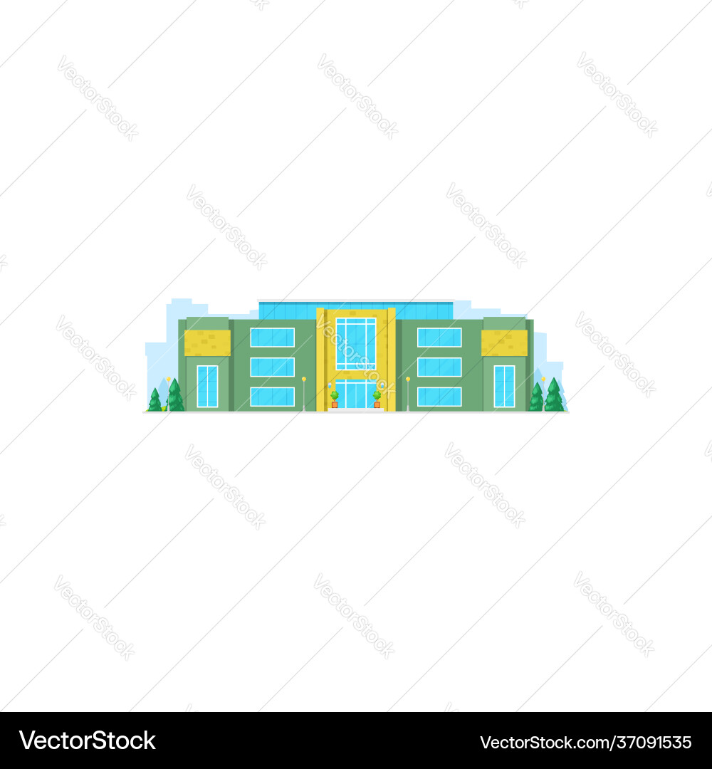 Modern house real estate construction isolated Vector Image