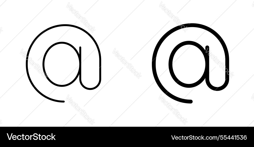 At icon symbol collection on white background Vector Image