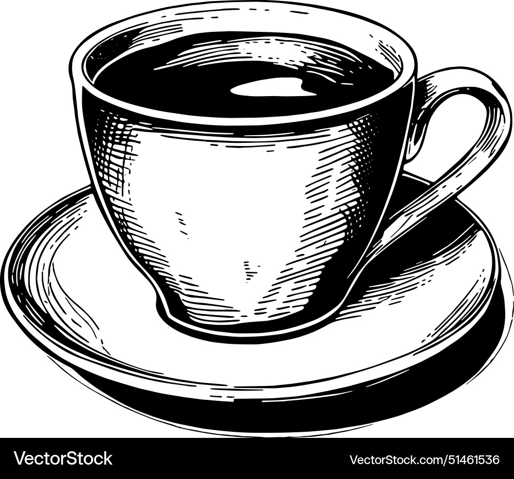 Cup of coffee or tea Royalty Free Vector Image