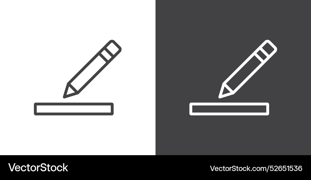 Edit text icon flat set outline Royalty Free Vector Image