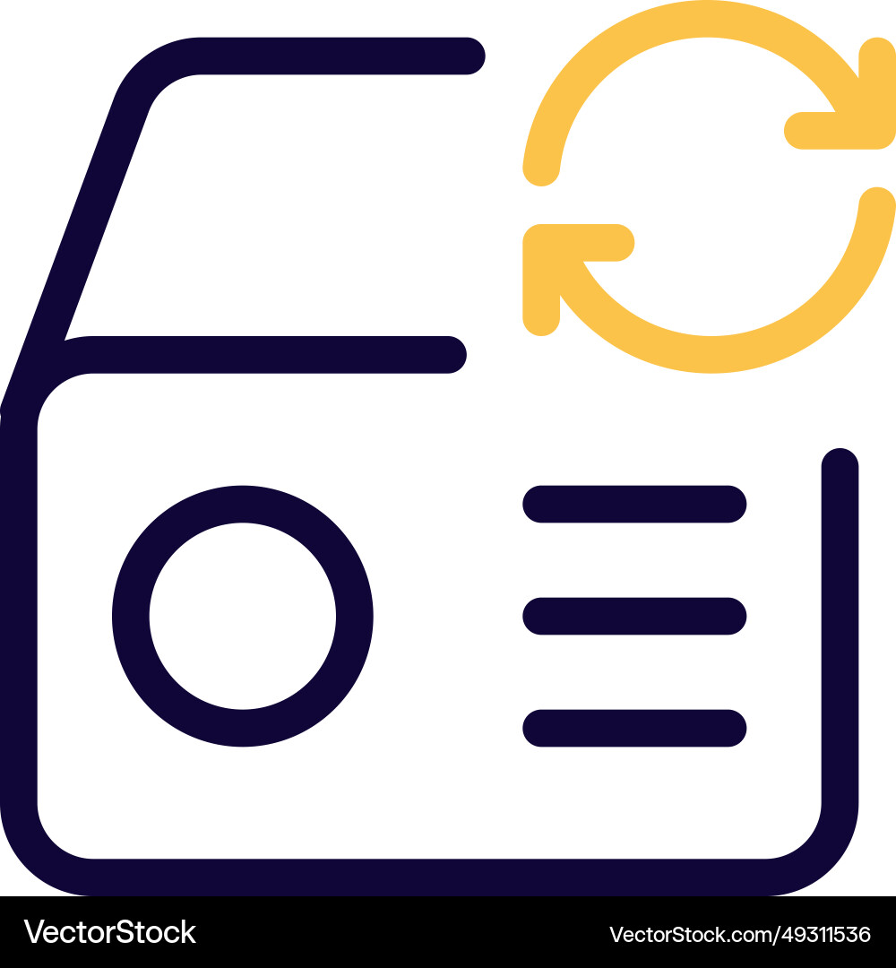 Power supply reset or restore for electrical Vector Image