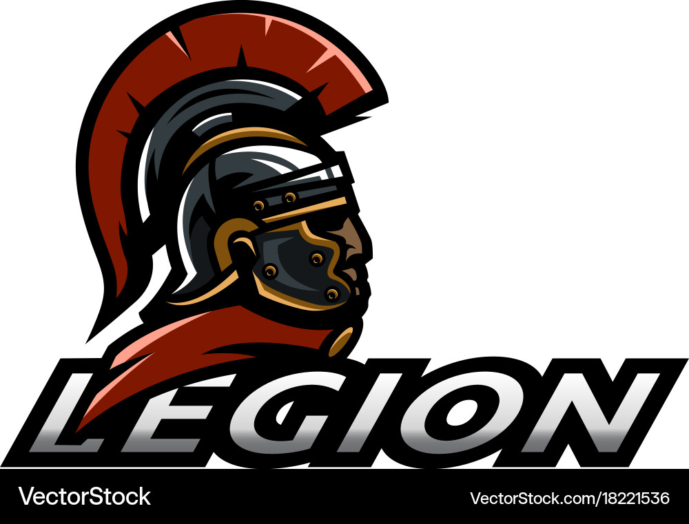 Roman legionnaire logo Royalty Free Vector Image