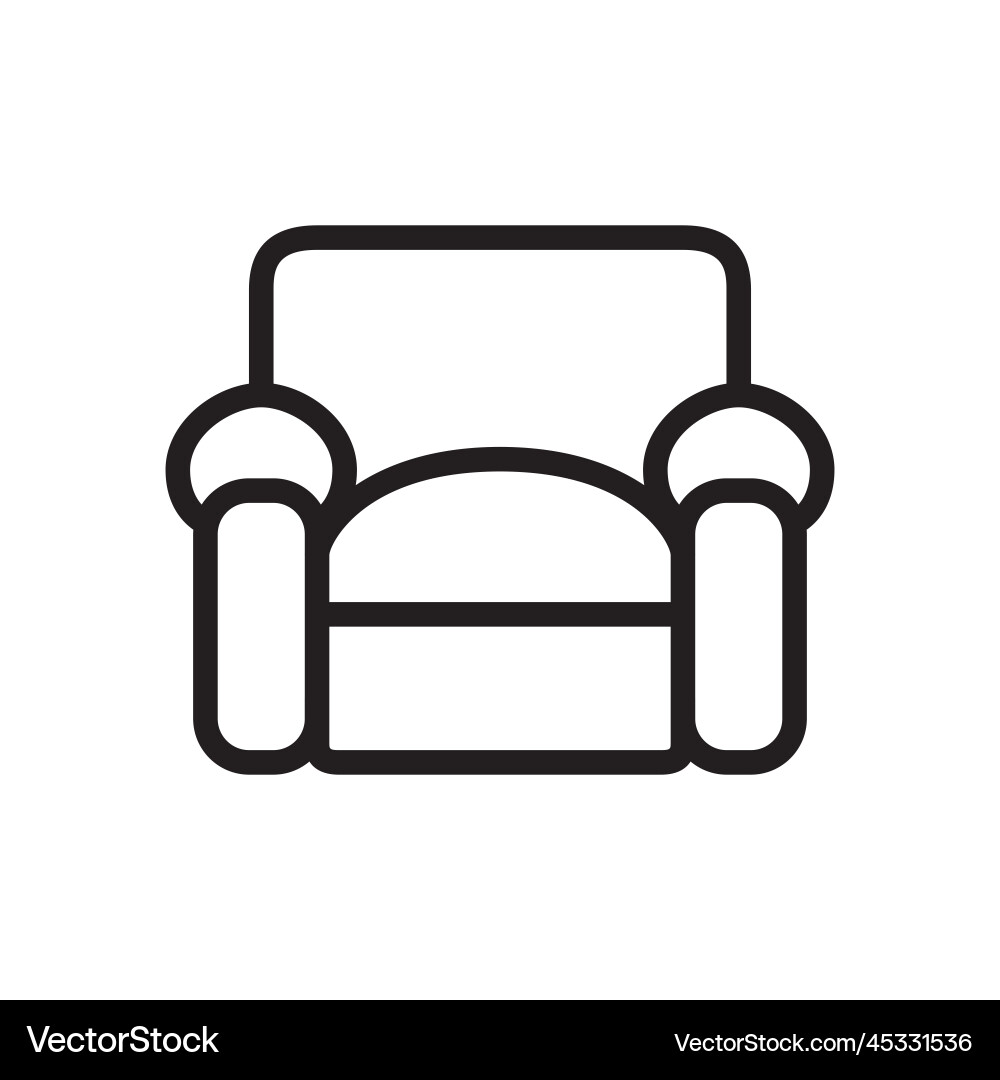 Sofa line icon logo Royalty Free Vector Image - VectorStock