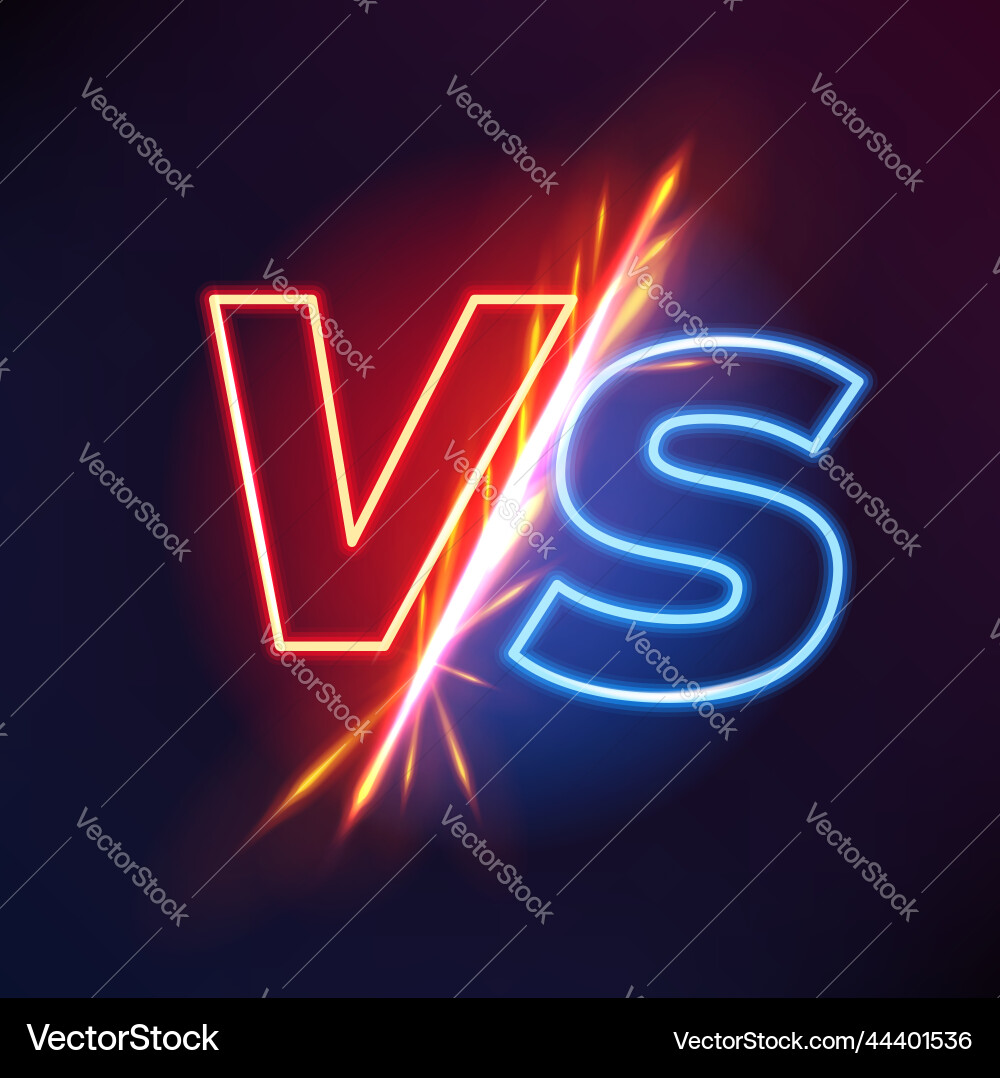 Vs or versus sign competition symbol Royalty Free Vector