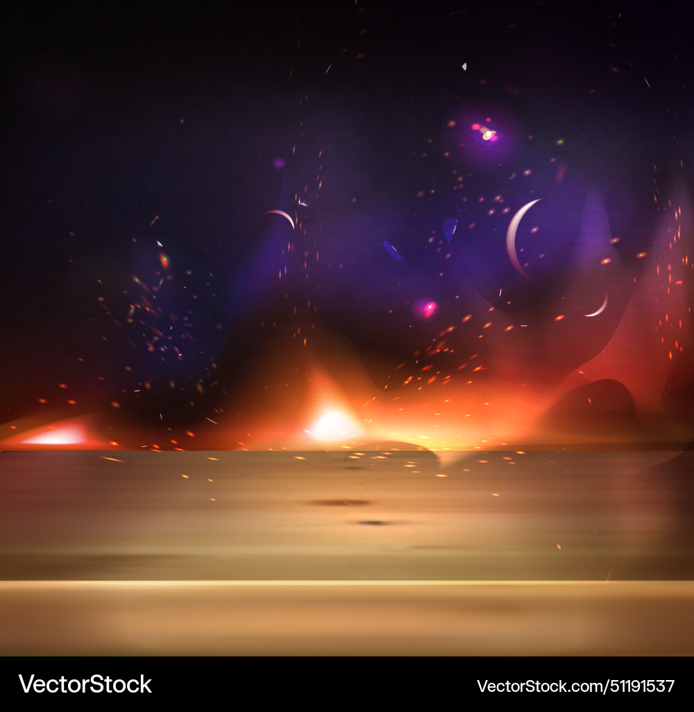Abstract magical fire background with place Vector Image