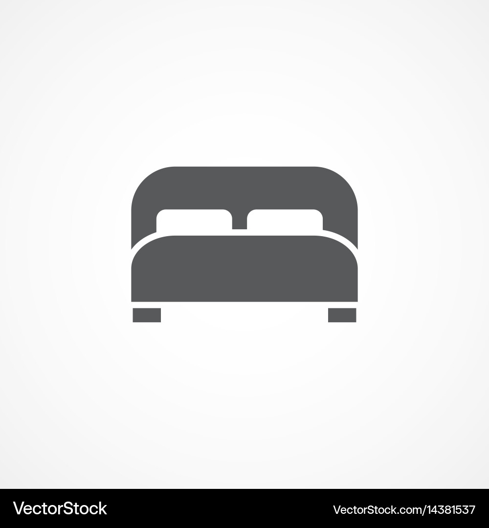 Bed icon Royalty Free Vector Image - VectorStock