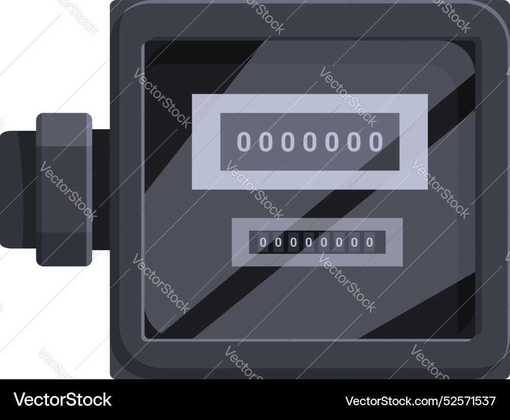 Electric meter measuring power consumption Vector Image