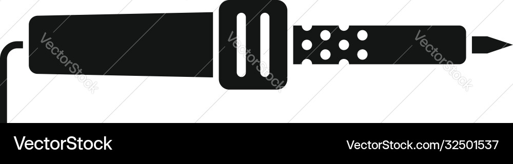 Electric soldering icon simple style Royalty Free Vector