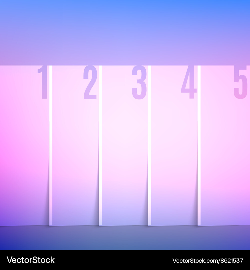 Five steps infographic Royalty Free Vector Image