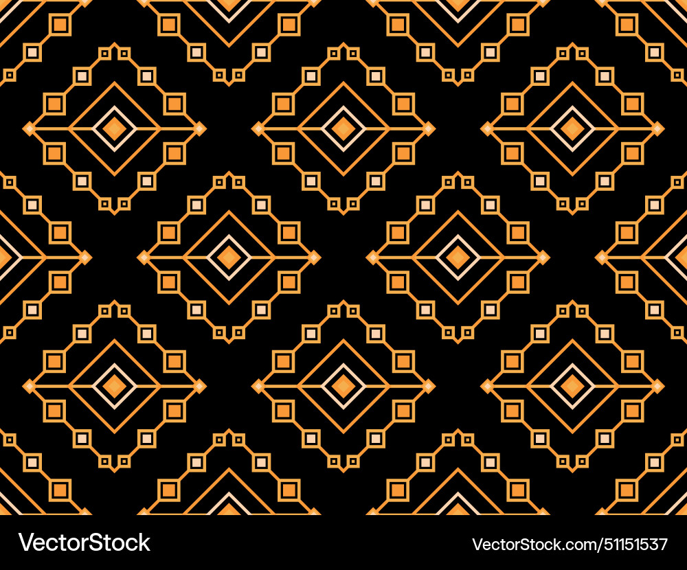 Geometric seamless pattern in line art style Vector Image