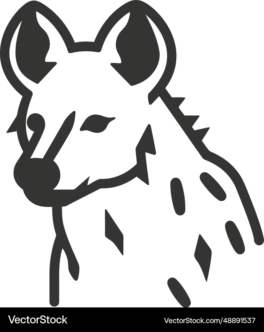 Hyena-Symbol Lizenzfreies Vektorbild - VectorStock