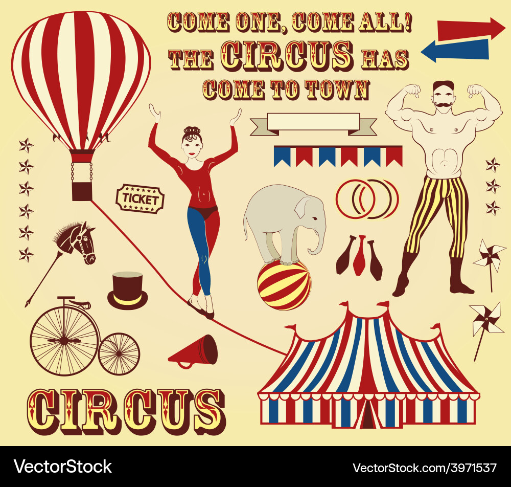 Pattern of the circus Royalty Free Vector Image