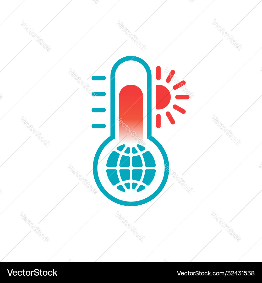 Climate warming Royalty Free Vector Image - VectorStock