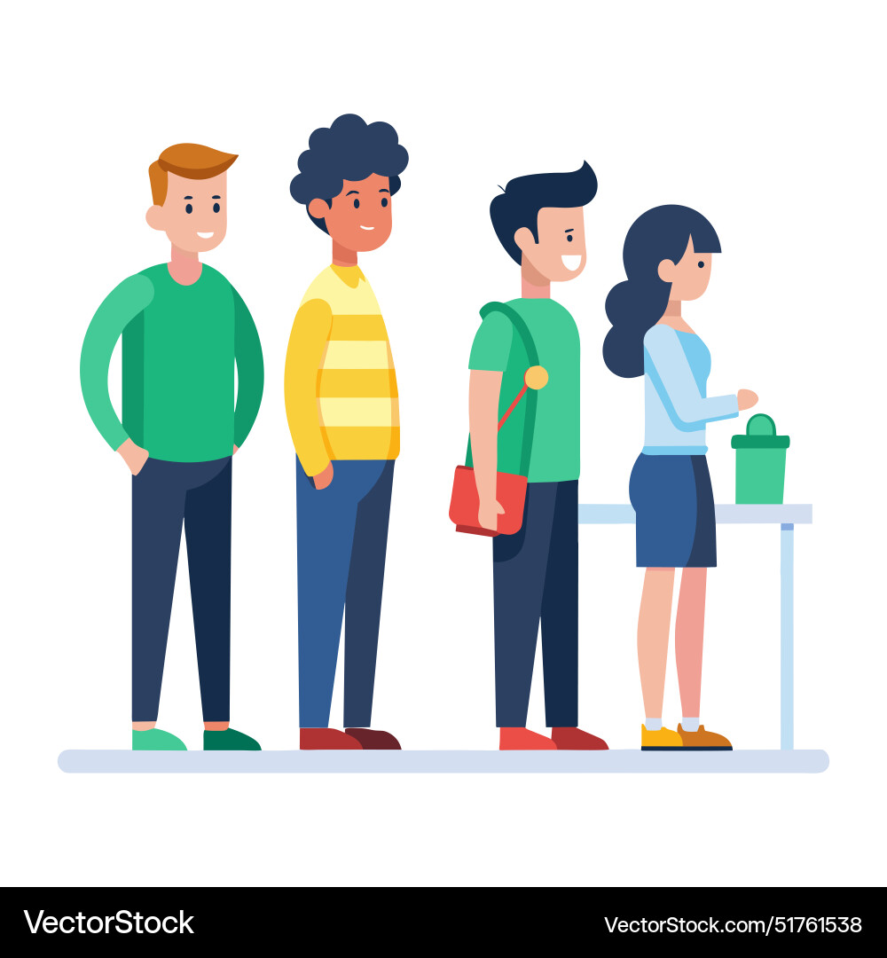 Customer part time job line on white background Vector Image