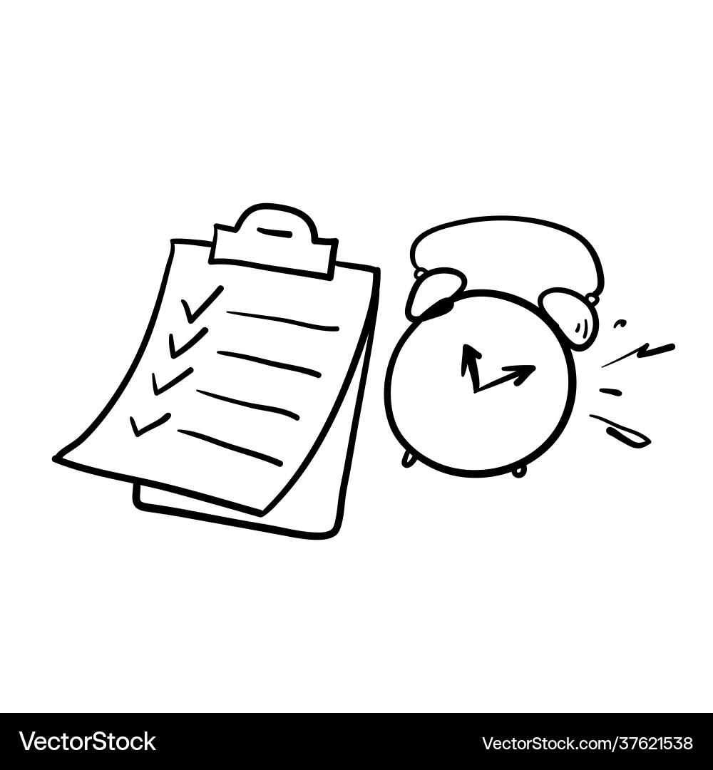 Hand drawn doodle fast service and project Vector Image