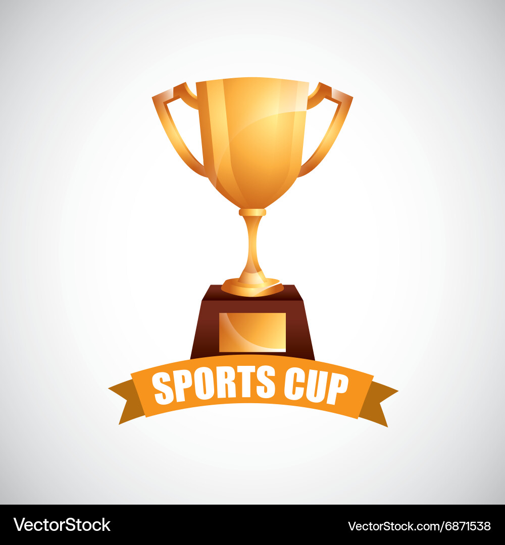 Sport cup design Royalty Free Vector Image - VectorStock