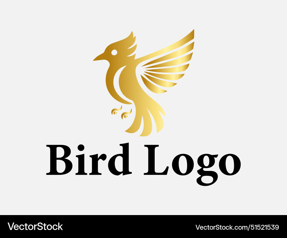 Bird logo Royalty Free Vector Image - VectorStock