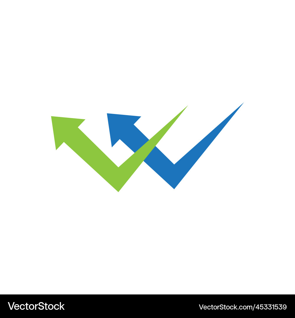 Check mark profit icon logo – Free Vector | VectorStock