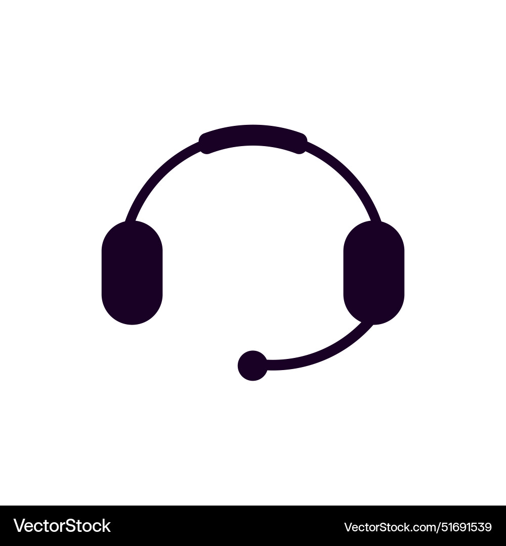 Headphone icon or headset symbol Royalty Free Vector Image