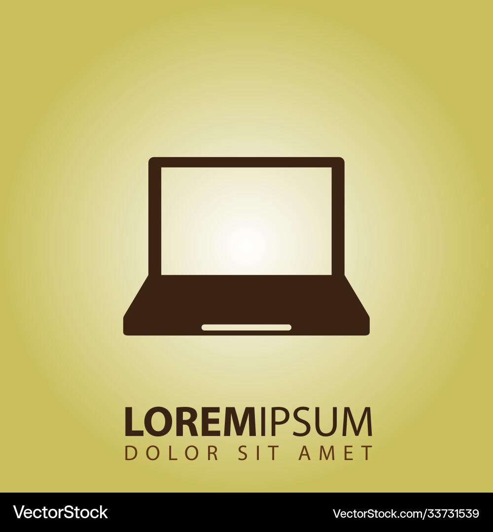 Laptop icon Royalty Free Vector Image - VectorStock