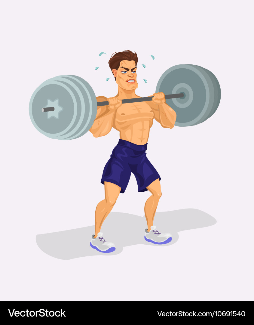 A weightlifter Royalty Free Vector Image - VectorStock