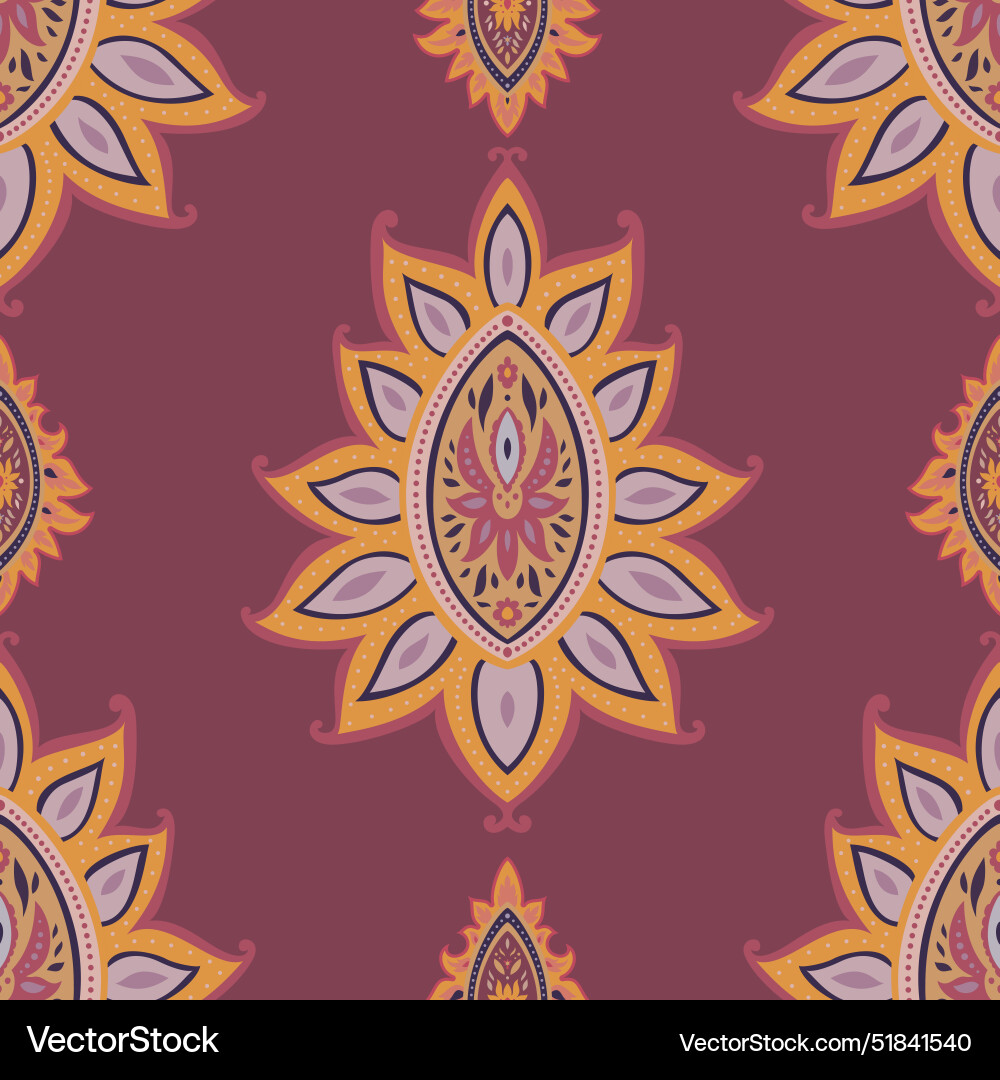 Maroon background floral pattern Royalty Free Vector Image