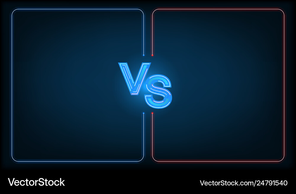Versus battle Royalty Free Vector Image - VectorStock