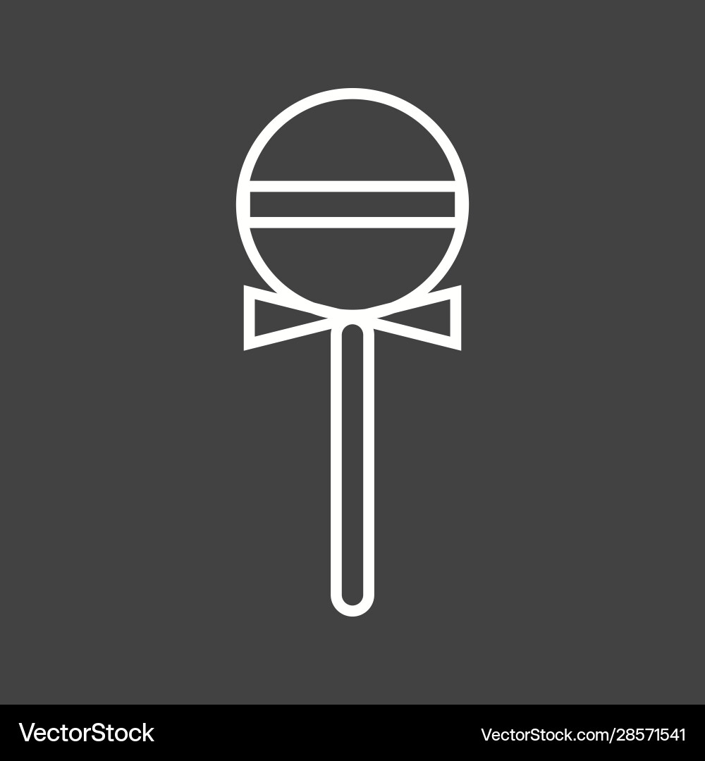Beautiful lollipop line icon Royalty Free Vector Image