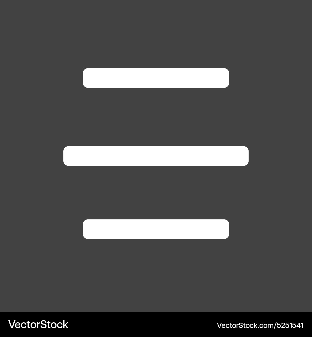 Center align Royalty Free Vector Image - VectorStock