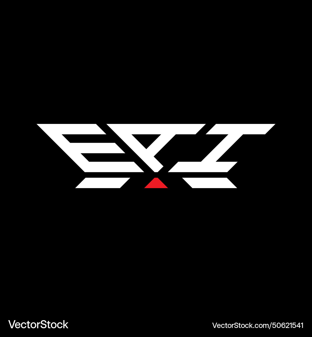 Eai letter logo design simple and modern Vector Image