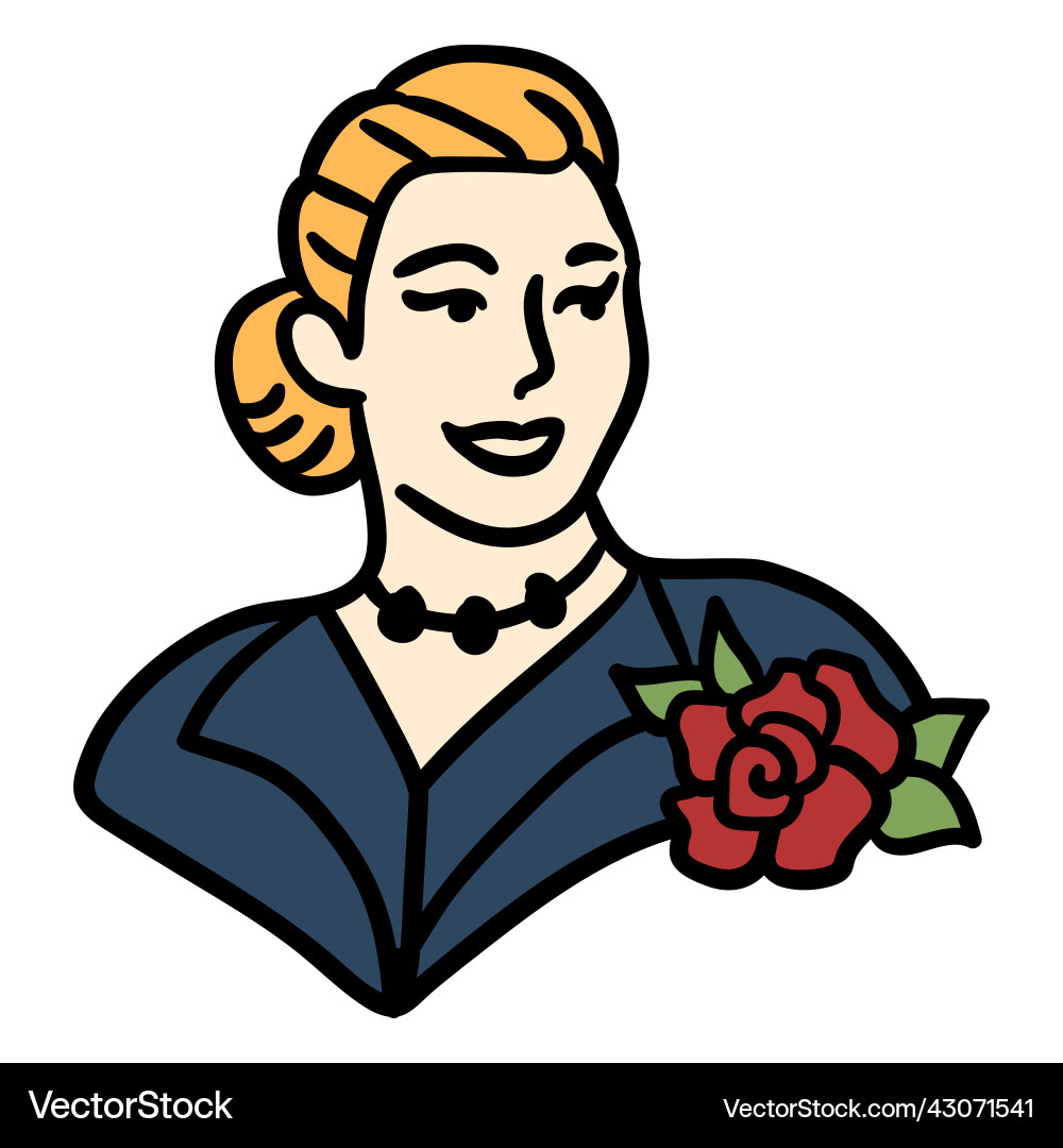 Eva peron hand drawn Royalty Free Vector Image