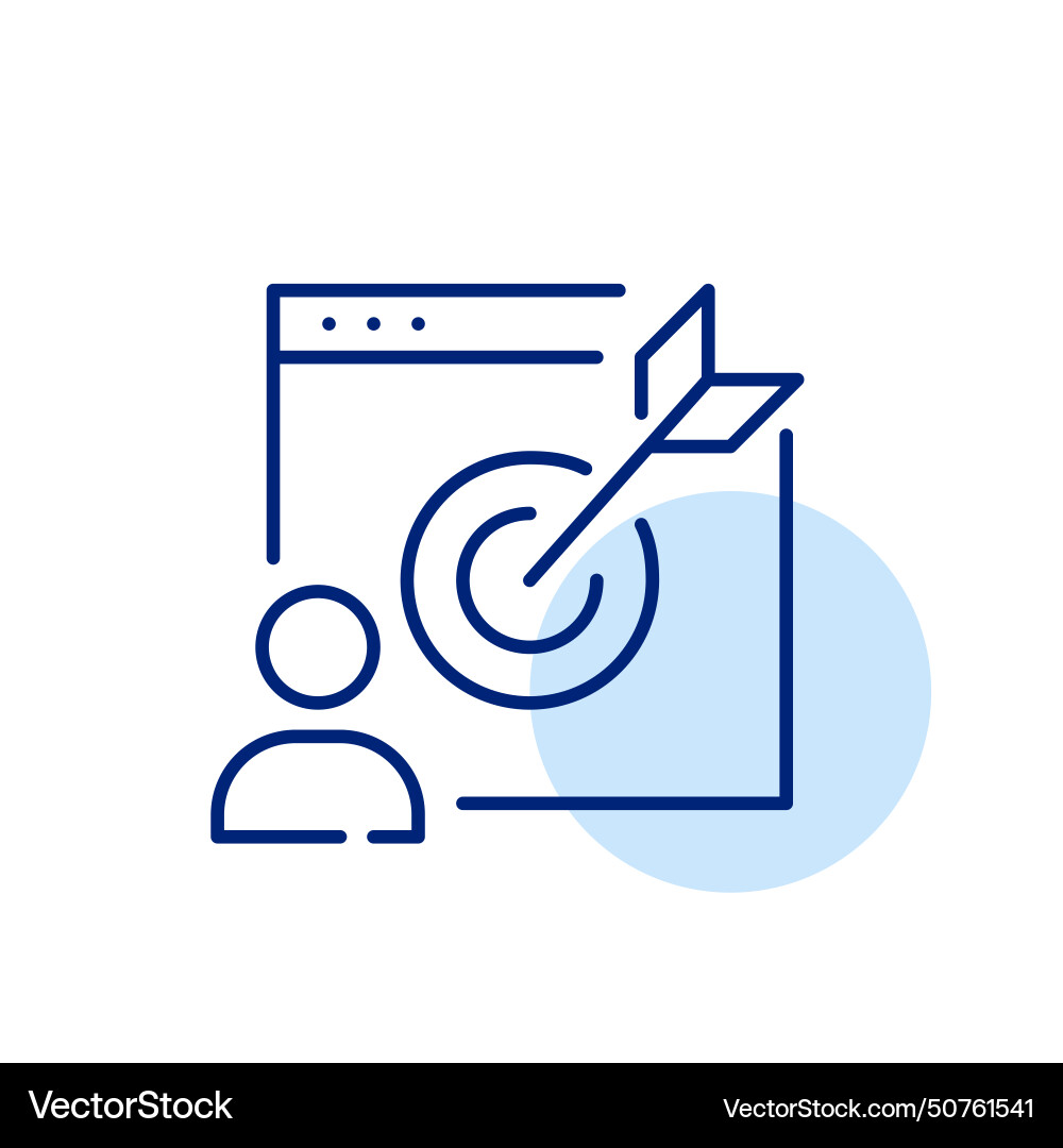 Targeted recruitment campaign candidate securing Vector Image