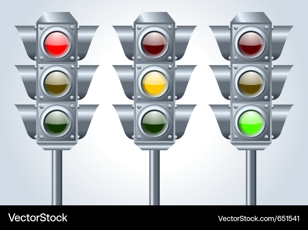 Traffic lights Royalty Free Vector Image - VectorStock